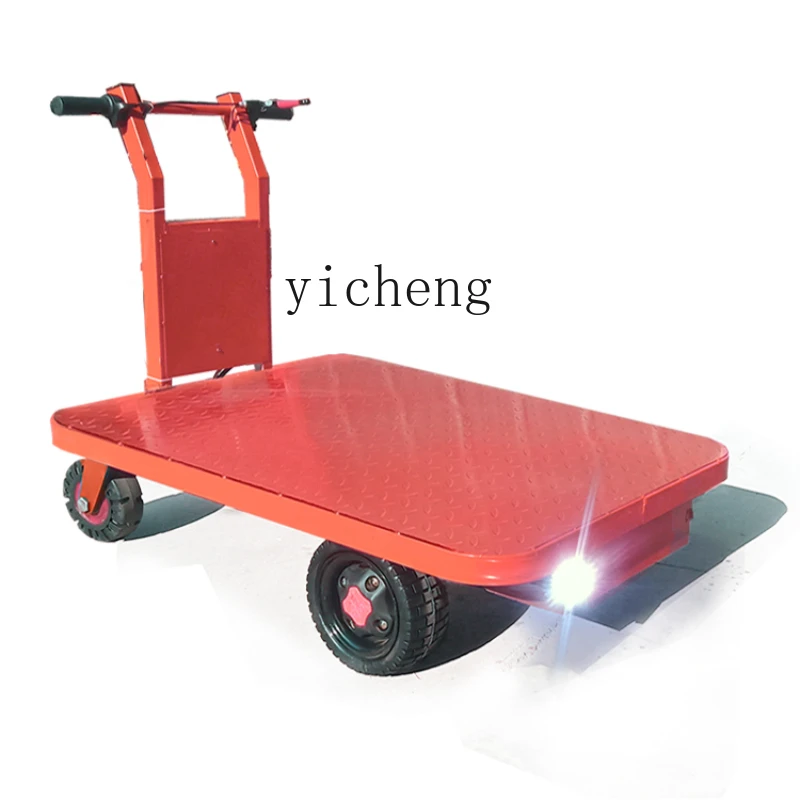 Xl-Electric-Flat-Four-Wheel-Hand-Push-Trolley-Climbing-Truck-King ...