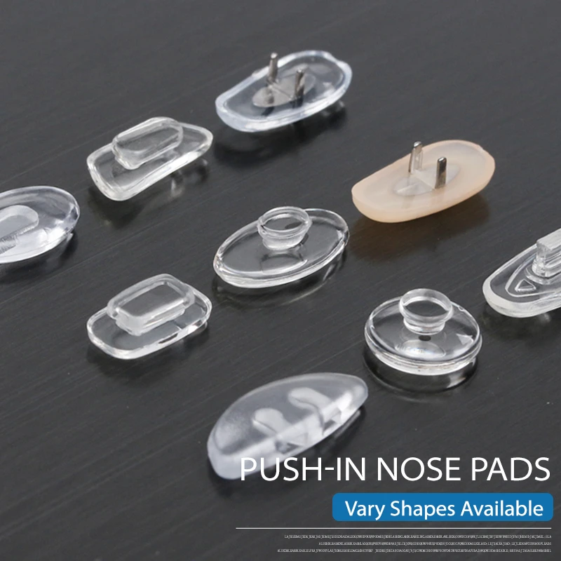 Push Nose Pads Eyeglasses Silicone | Silicone Glasses Silicone Glasses ...