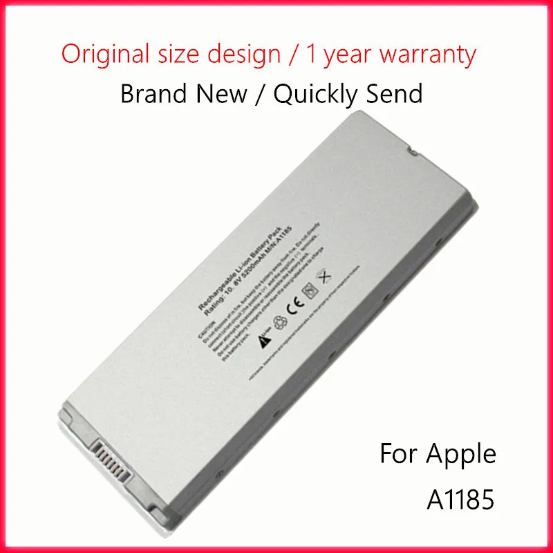 White A1185 A1181 Laptop Battery For Apple MacBook 13" MA700 MA254 ...