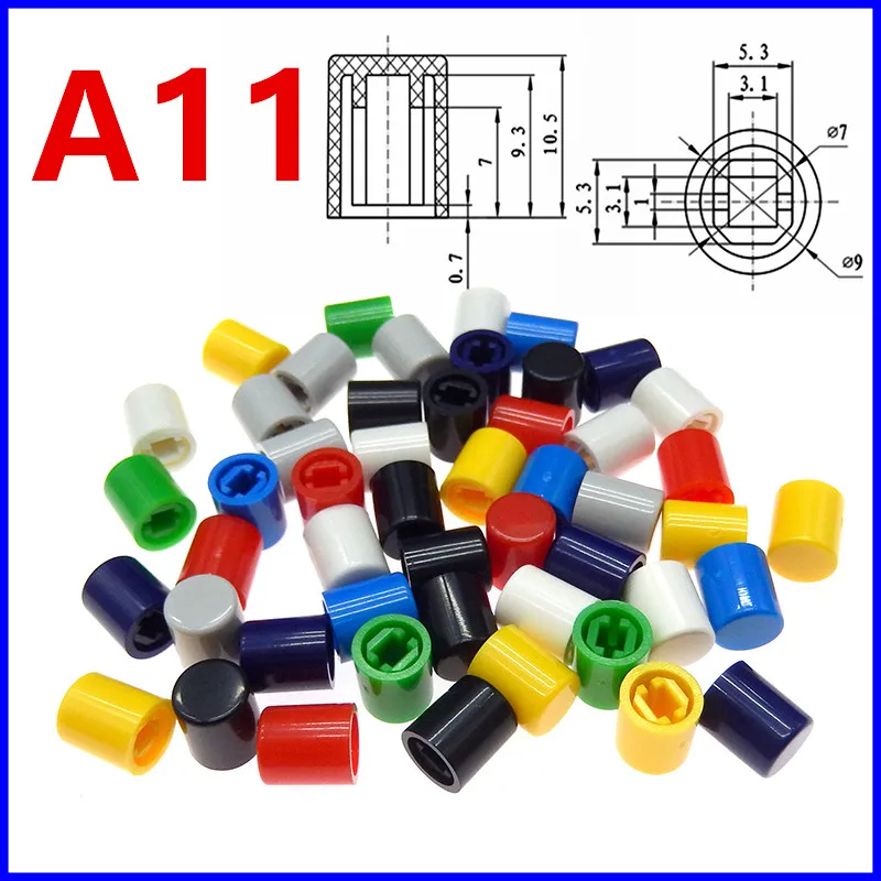 50Pcs-Plastic-Cap-PS-22F03-Push-Button-Switch-Lid-Cover-A03-A11-direct ...