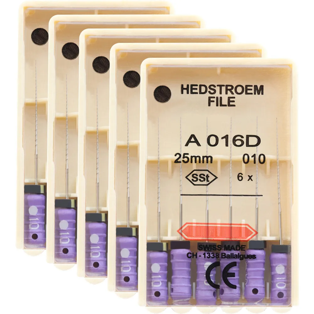5-Packs-Dental-HEDSTROEM-FILE-21-25mm-Stainless-Steel-endo-Root-Canal ...