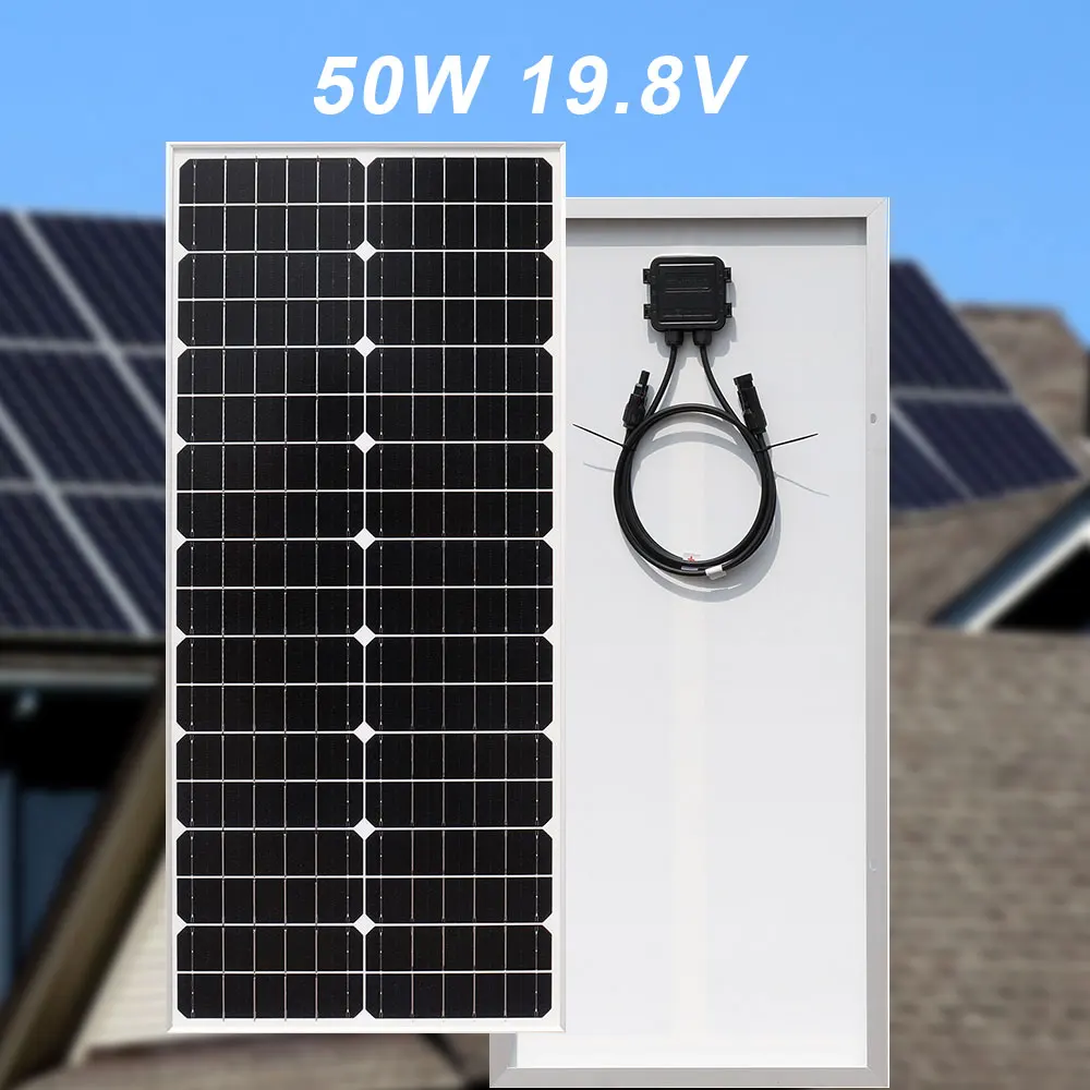 Glass-Solar-Panel-50W-100W-25-Years-Service-Life-25MM-Thickness ...