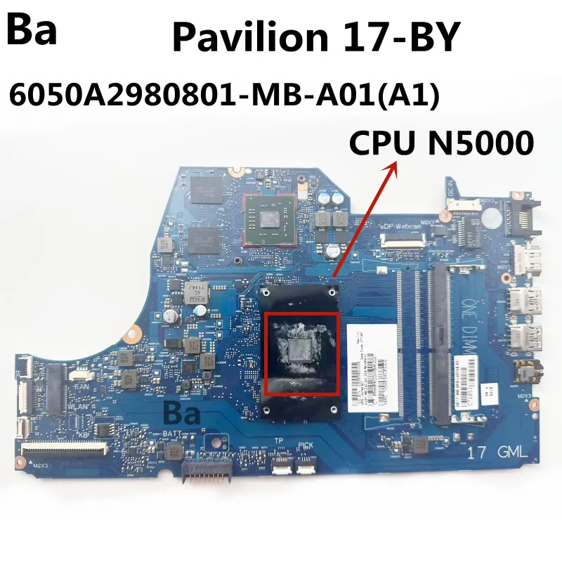 FOR-HP-Pavilion-17-BY-Notebook-Motherboard-L22745-601-6050A2980801-MB ...