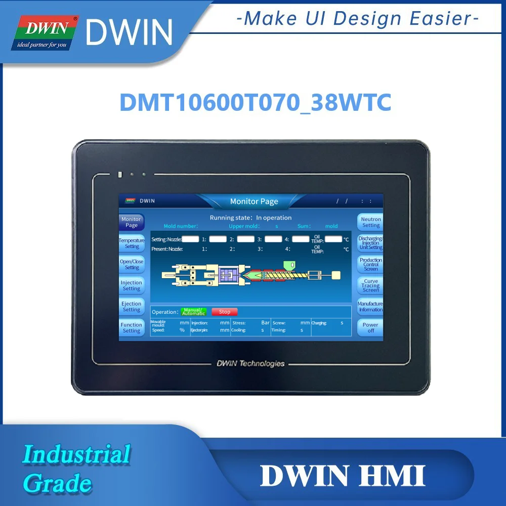 DWIN-HMI-7-inch-1024-600-Capacitive-Touch-Panel-with-Shell-A40i-Module ...