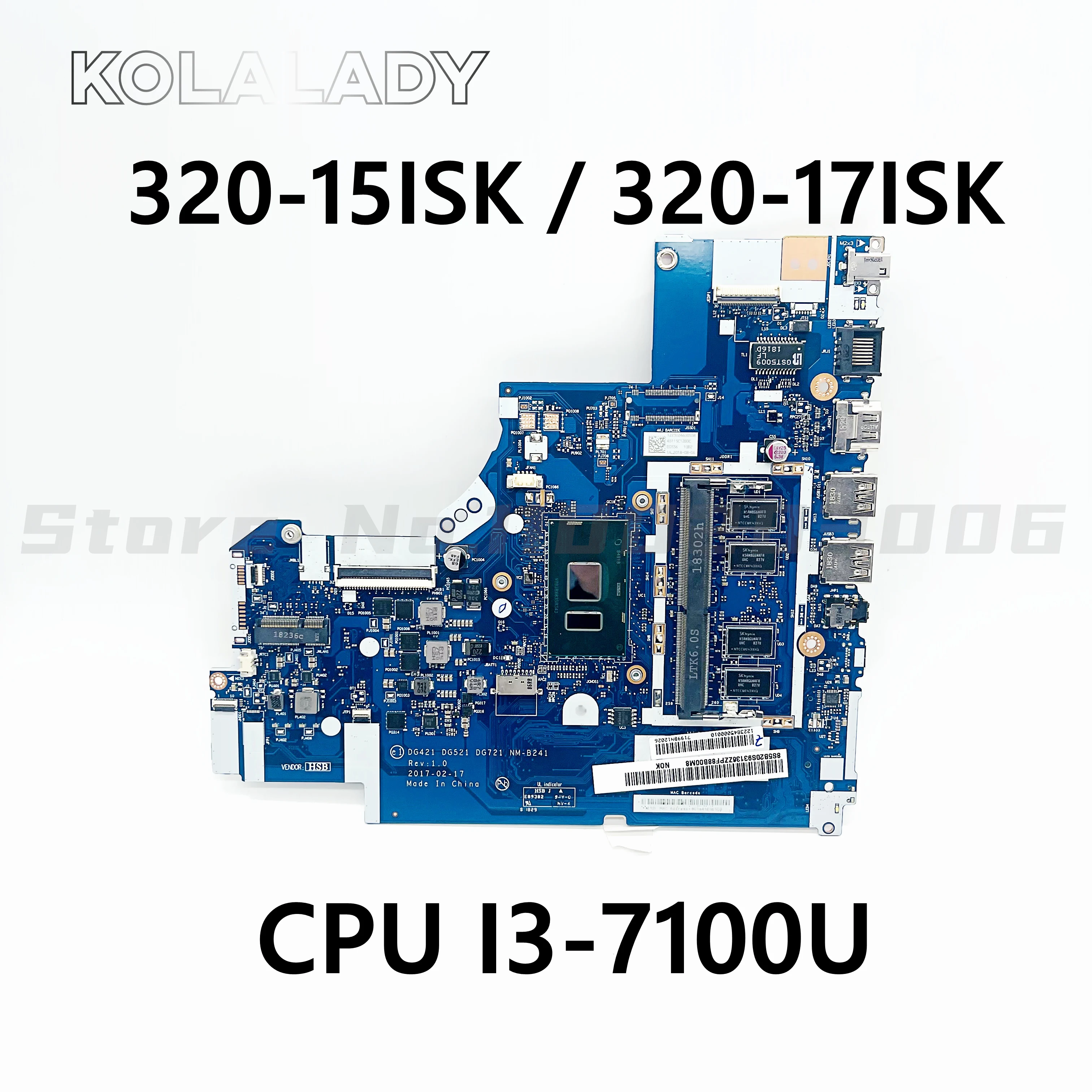 NM-B241 For Lenovo Ideapad 320-15IKB/320-17IKB Laptop Motherboard CPU ...