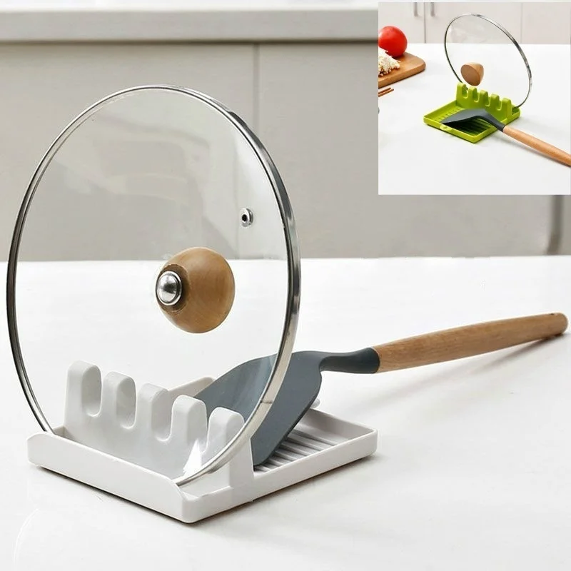 Kitchen Spoon Holders Fork Spatula Rack Shelf Organizer Plastic ...
