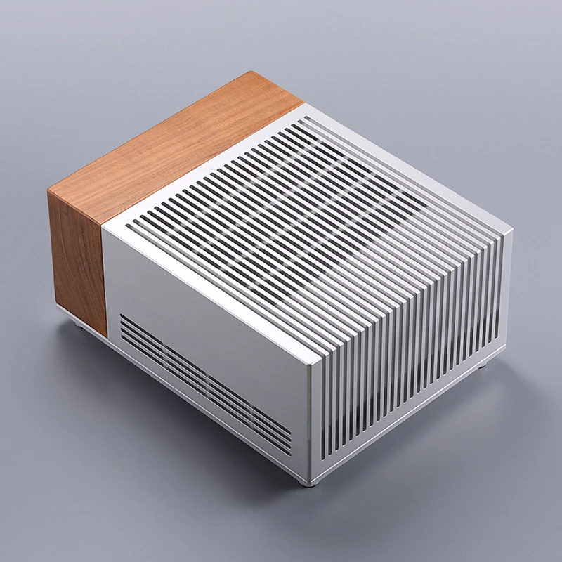 Spot-All-aluminum-solid-wood-1U-integrated-display-ITX-case-HTPC ...