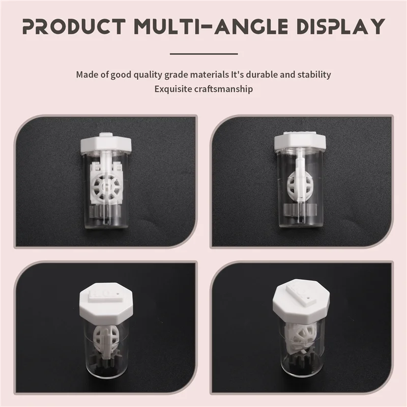 AB47-3 Pieces Portable Hydrogen Peroxide Contact Lens Case Cleaner, Eye ...