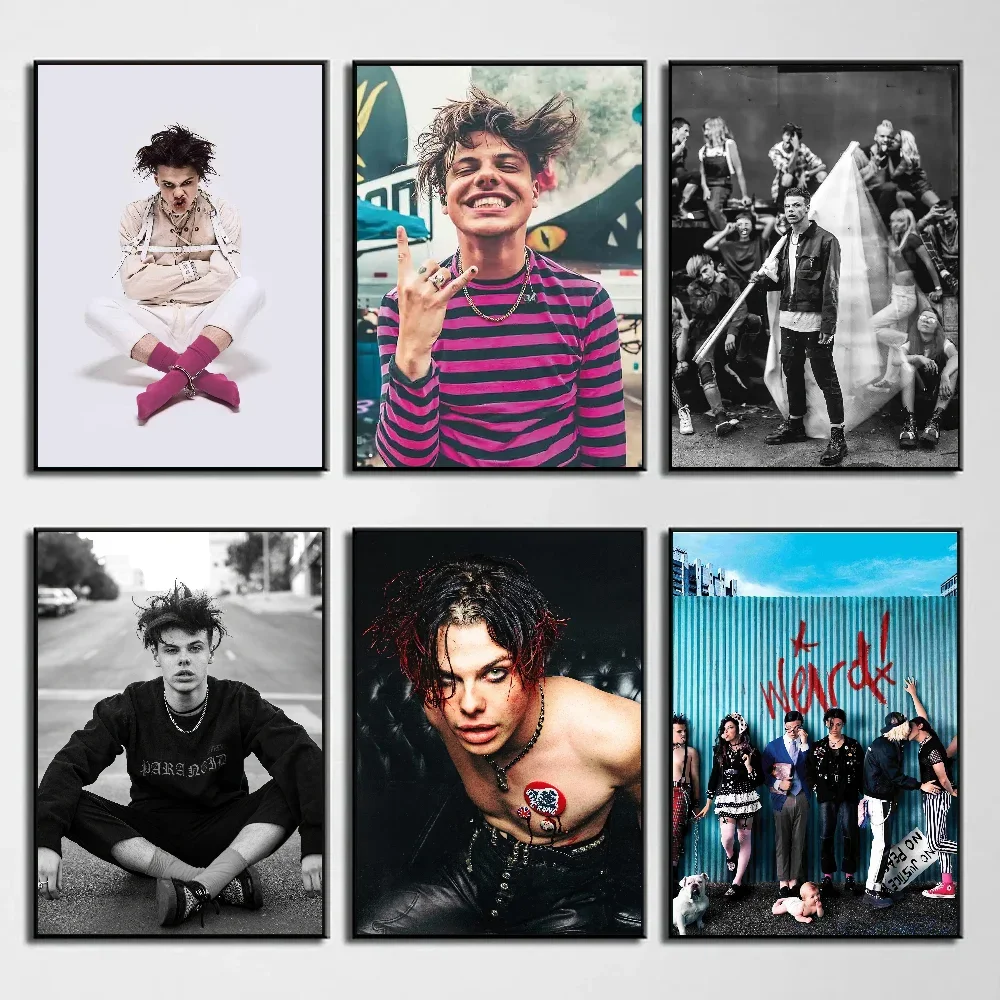 Singer Yungblud Poster Self-adhesive Art Waterproof Paper Sticker ...