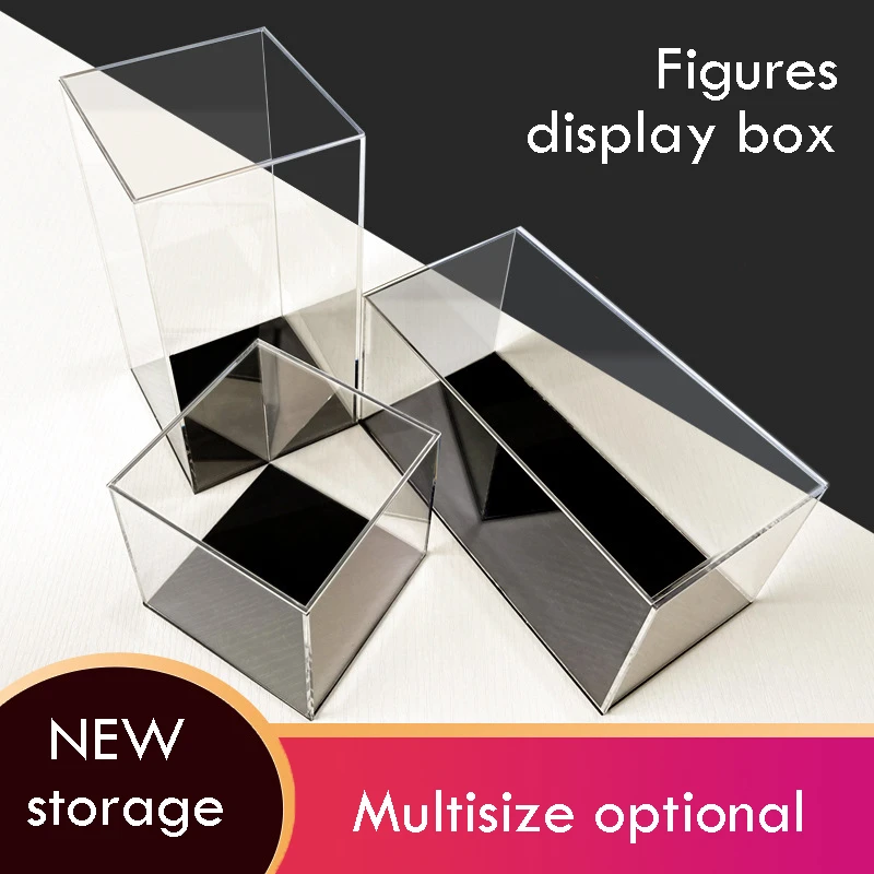 40x15x15cm Pmma Acrylic Display Boxes Figure Transparent Display ...