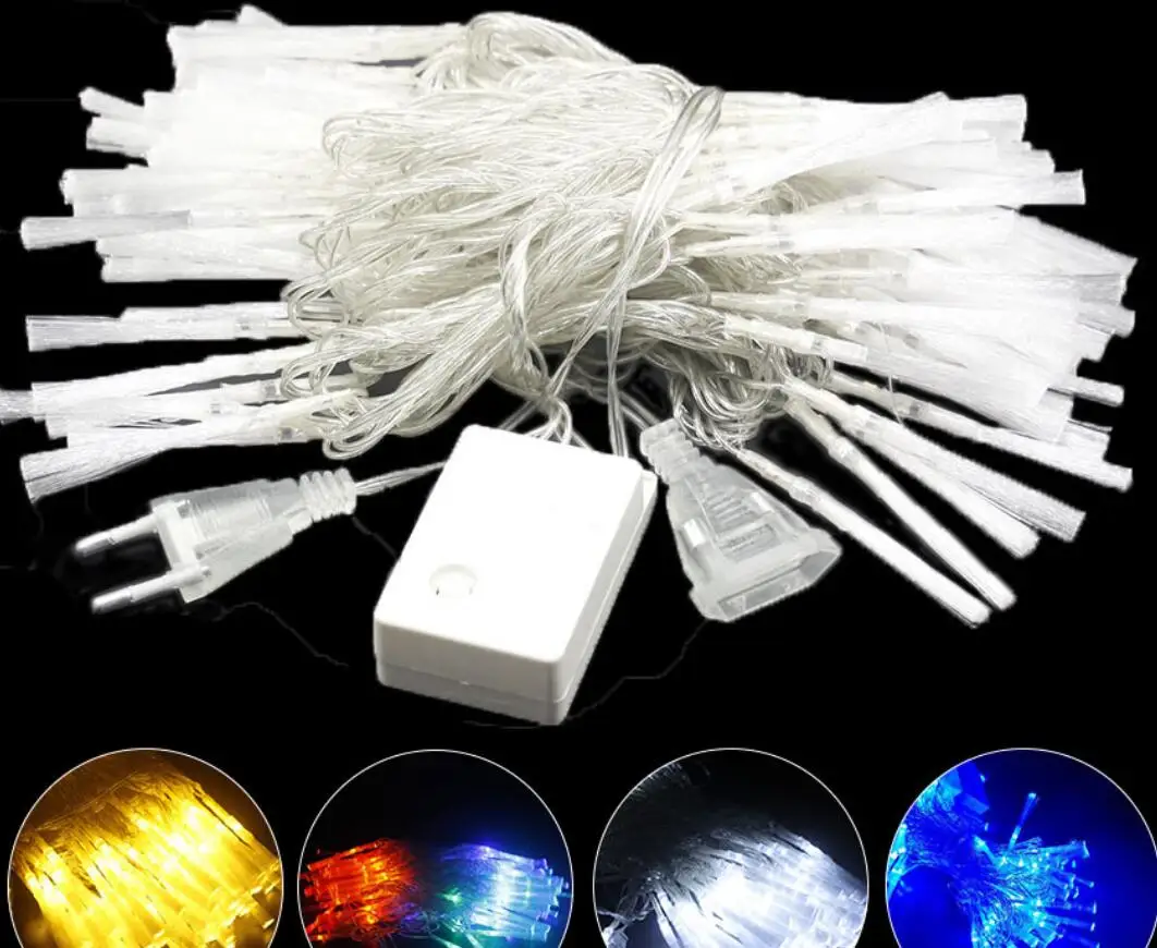 Fiber-Optic-Fairy-String-Lights-10M-100-LED-Starburst-Firework ...