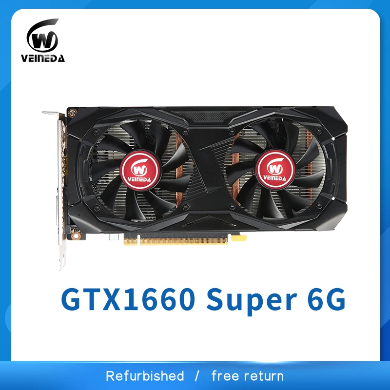 VEINEDA GTX 1660 SUPER 6GB GeForce GDDR6 Gaming 1660s Graphics Card ...