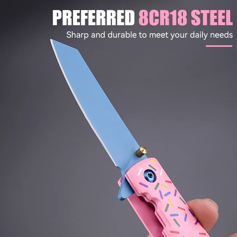 1pcs-Colorful-Doughnut-Folding-Knife-Yangjiang-Outdoor-Knife-Portable ...
