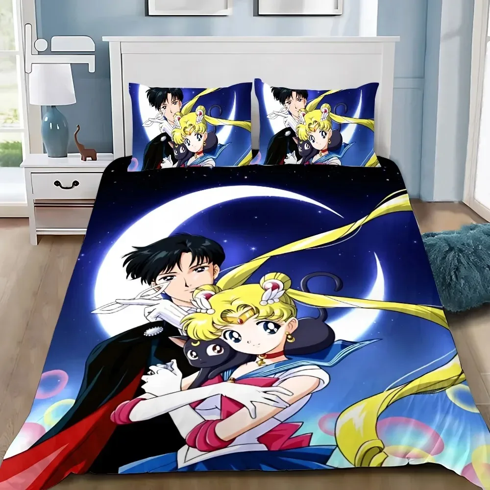 Sailor Moon Anime Bedding Set Duvet Cover 100% Microfiber Suitable For ...