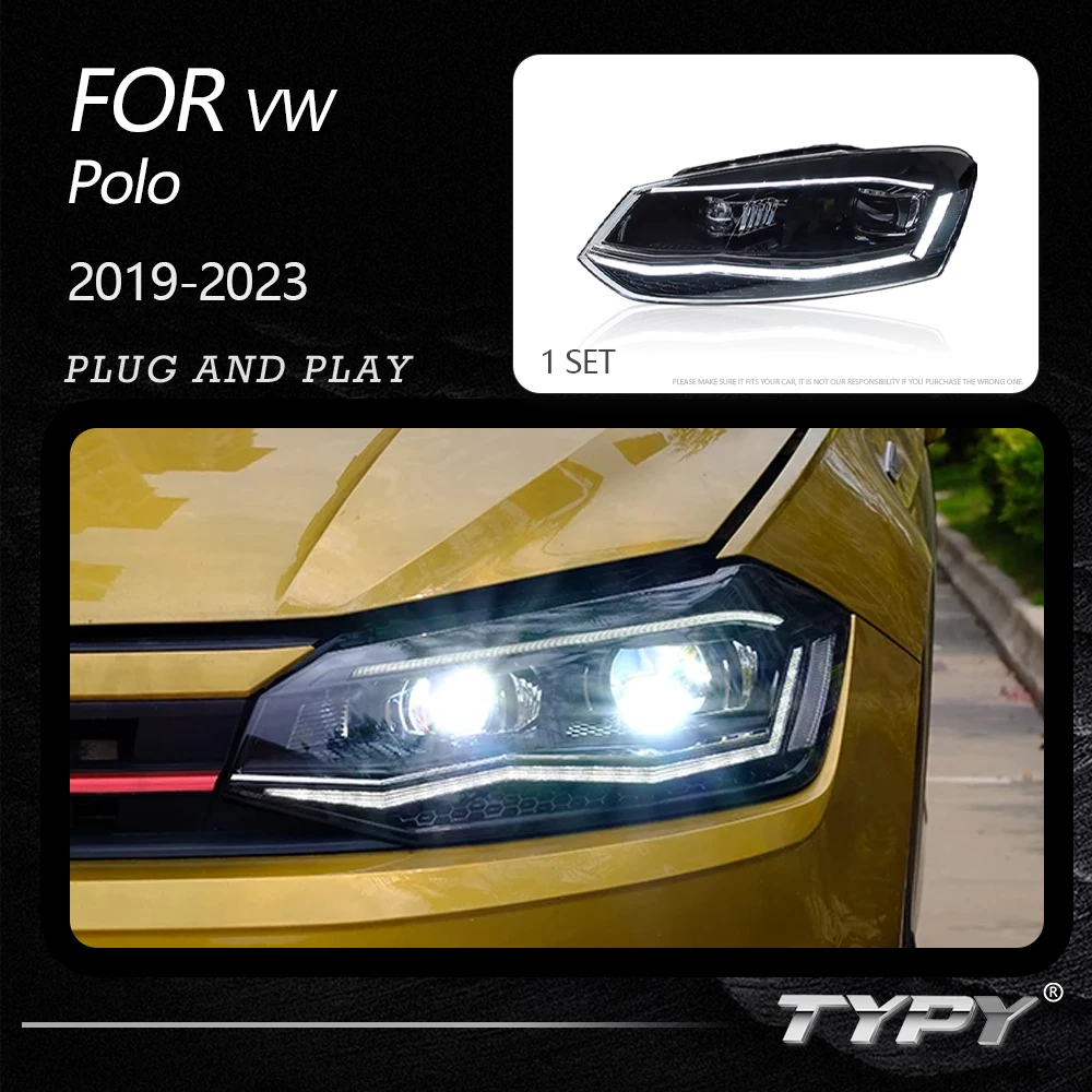 TYPY-Car-Headlights-For-Volkswagen-Polo-2019-2023-LED-Car-Lamps-Daytime-Running-Lights-Dynamic ...