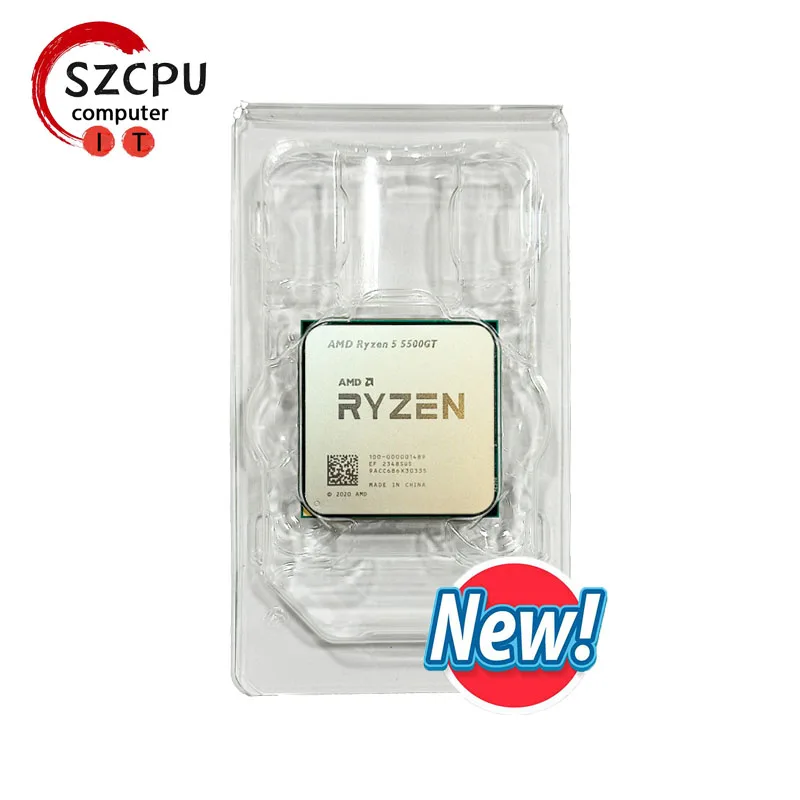 AMD-Ryzen-5-5500GT-NEW-R5-5500GT-3-9GHz-Six-Core-Twelve-Thread-65W-CPU ...