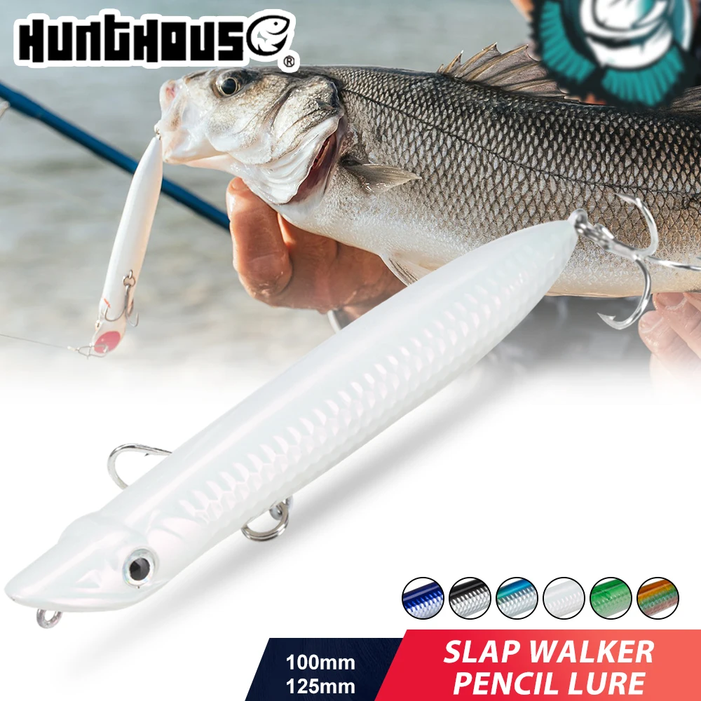 Hunthouse-SLAP-WALKER-Pencil-Fishing-Lure-Floating-Surface-110mm-125mm ...