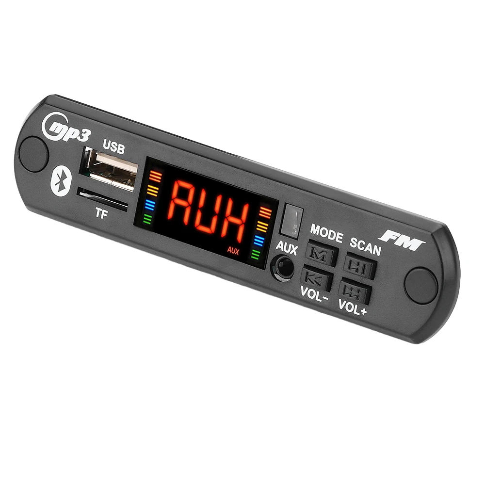 Sem fio Car Audio MP3 Player, WMA Decoder Board, TF USB, Módulo de ...