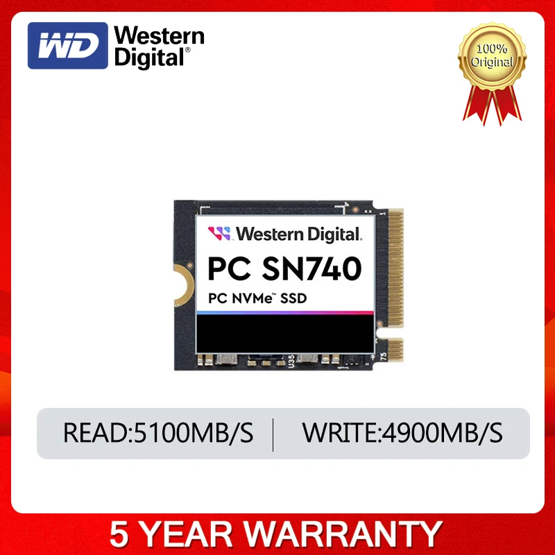 Western Digital WD SN740 2TB 1TB 512GB M.2 SSD 2230 NVMe PCIe Gen 4x4 ...
