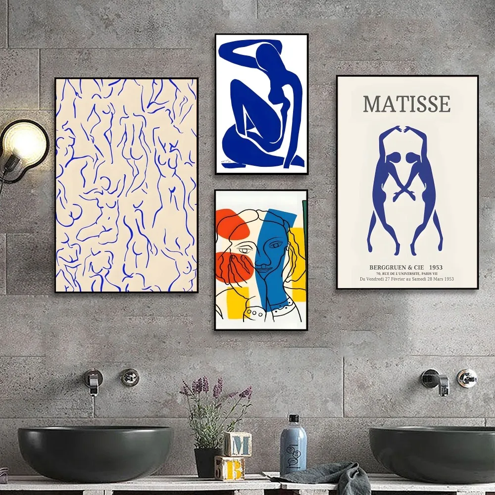 Matisse-Mural-de-retrato-de-l-nea-de-personaje-abstracto-p-ster-de ...