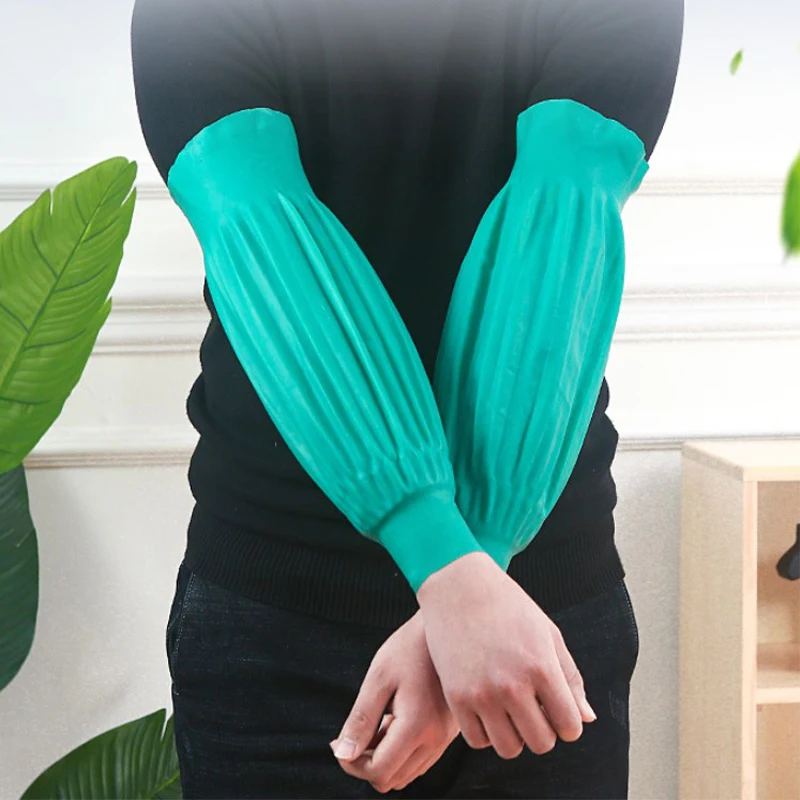 1-Pair-Waterproof-Latex-Arm-Sleeves-Covers-Reusable-Protective-Cleaning ...