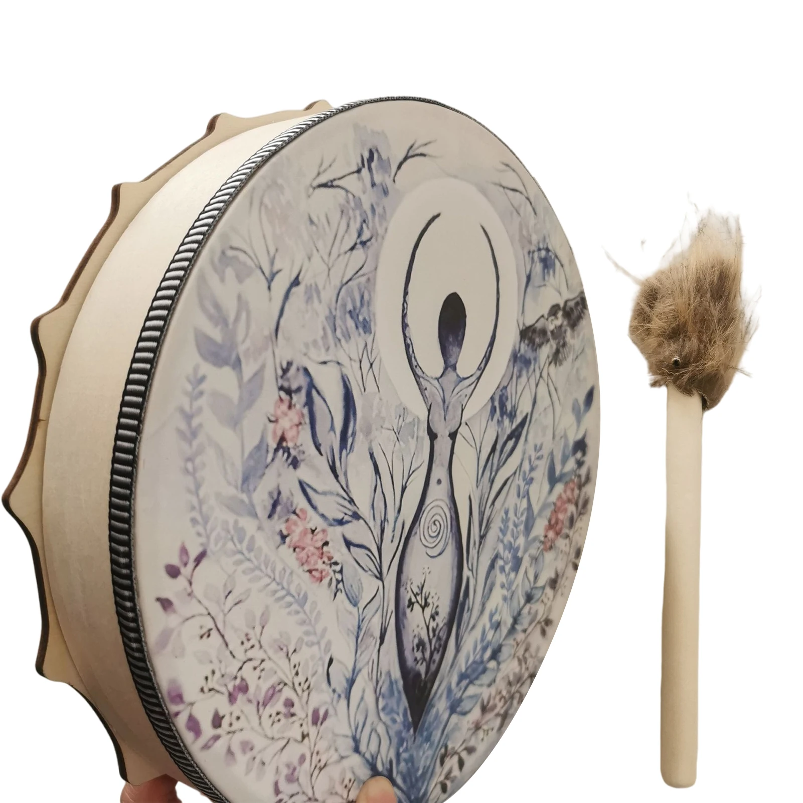 Handpan Drum 10 Inch Shaman Drum - Handmade Spiritual Instrument With ...