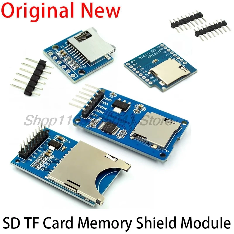 5PCS-Micro-SD-Storage-Expansion-Board-D1-Mini-TF-Card-Module-Mini-Micro ...