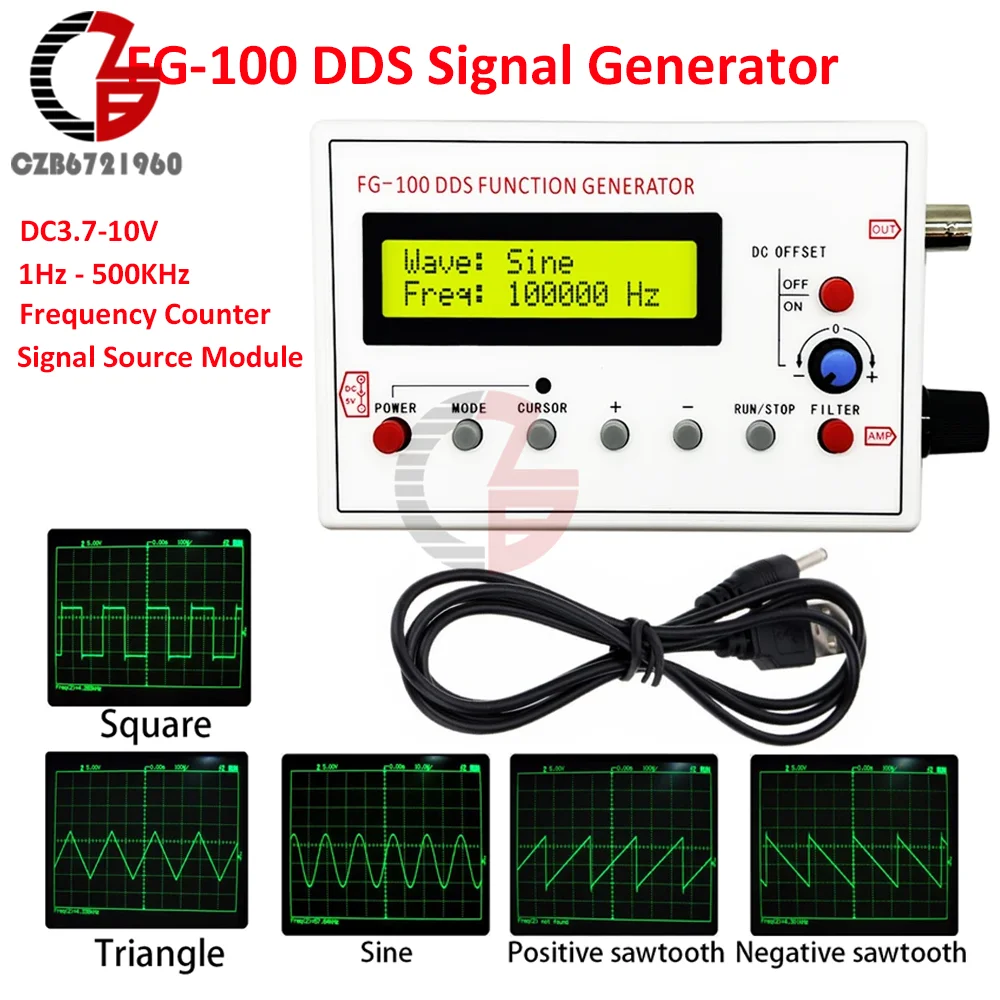 DC3-7-10V-Signal-Generator-Module-FG-100-DDS-Function-Signal-Generator-Frequency-Counter-1Hz ...