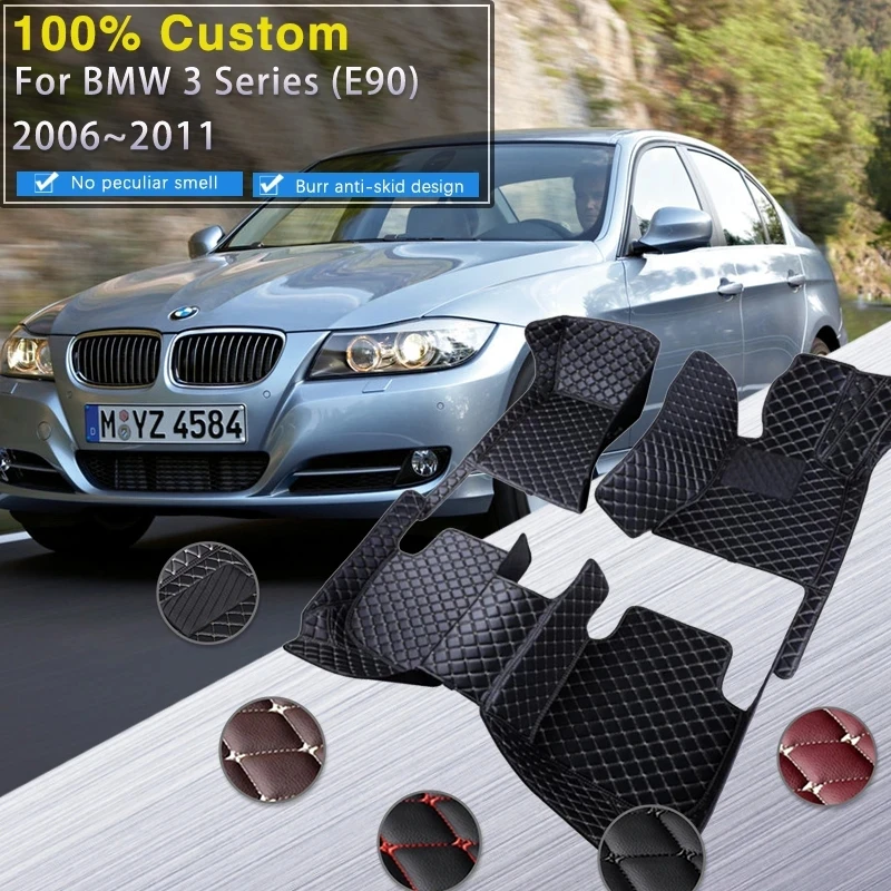 Car-Floor-Mats-For-BMW-3-Series-MK5-E90-2006-2011-Rugs-Protective-Pad ...