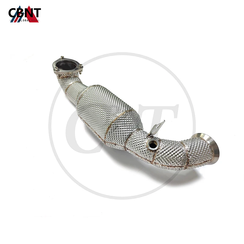CBNT-Catted-Catless-Downpipe-with-Heat-Shield-Performance-SS304-Exhaust ...