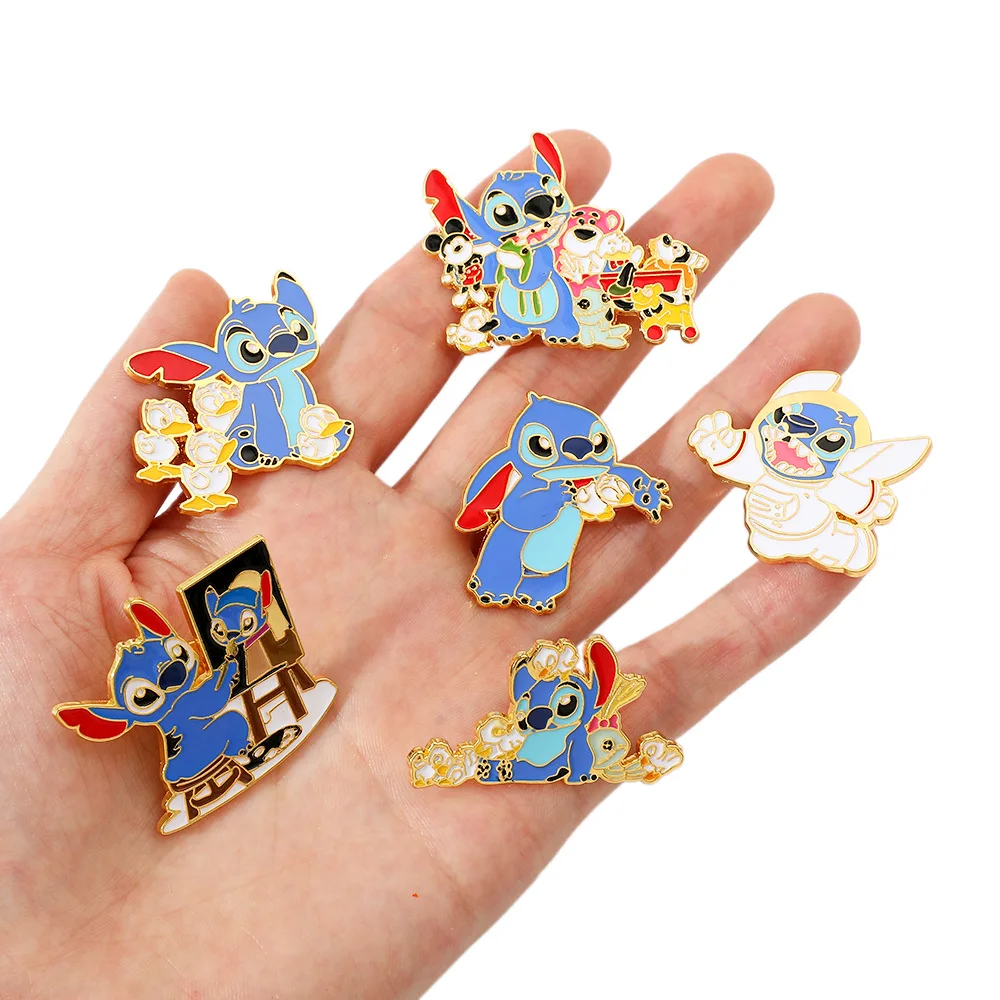 Disney-Pins-Cartoon-Lilo-Stitch-Pattern-Metal-Badge-Cute-Boys-Girls ...
