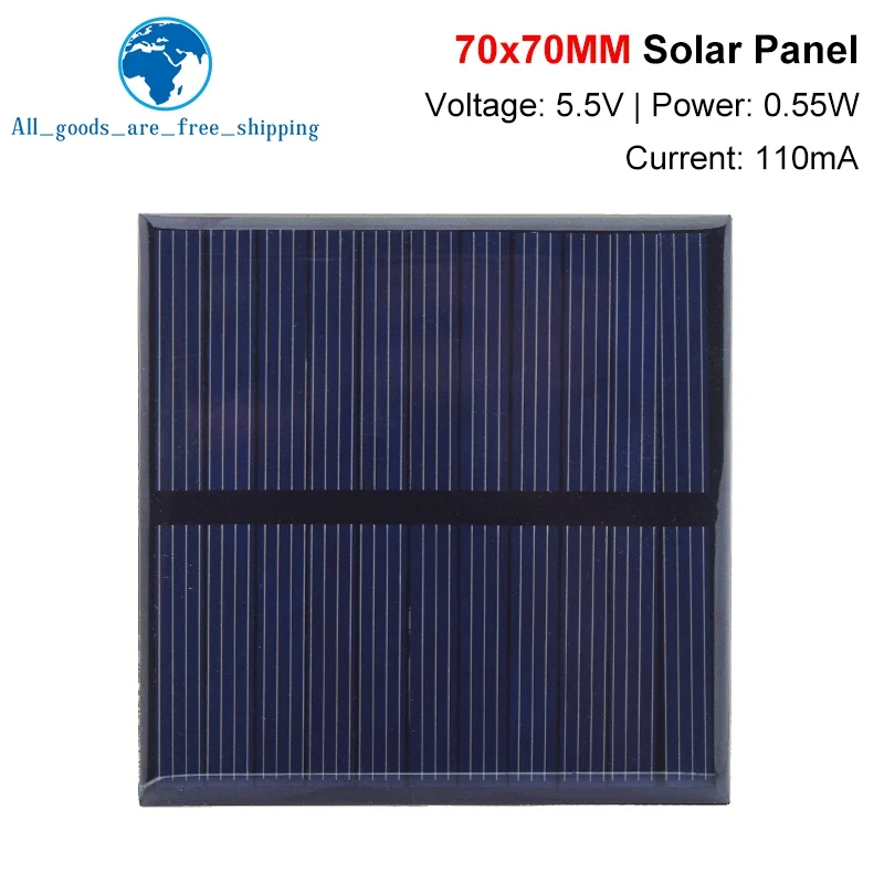 TZT-5-5-V-110mA-0-55-W-Panel-Solar-policristalino-70-70MM-Mini-sistema ...