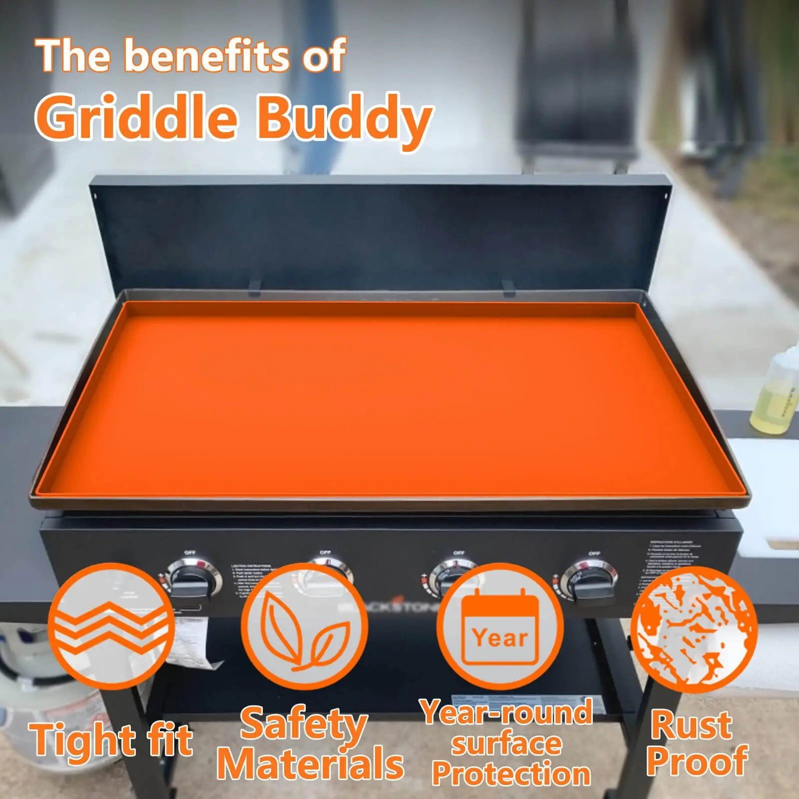 Outdoor-Grill-Bug-Crawling-Mat-Rustproof-22-Inch-Silicone-Protective ...