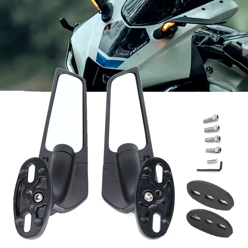 Motorcycle-Mirror-Modified-Wind-Wing-Adjustable-Rotating-Rearview ...