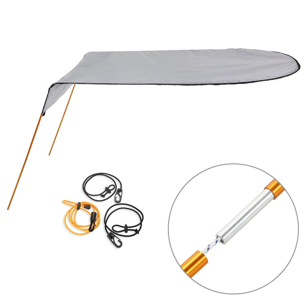 Single-Kayak-Canoe-Awning-Fishing-Shade-Cover-Sun-Canopy-Waterproof ...