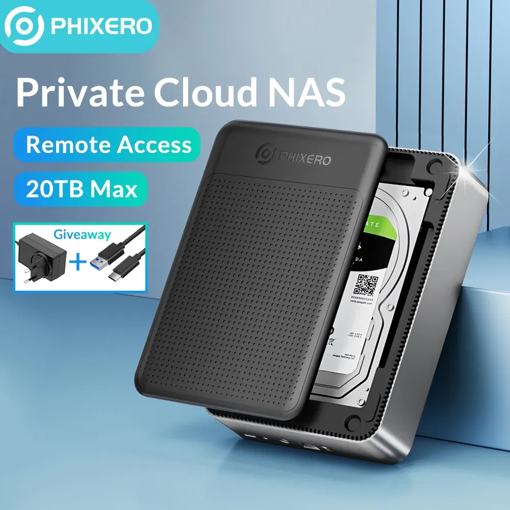 PHIXERO-Fam-lia-Armazenamento-HDD-Hard-Drive-Enclosure-Network-Box ...