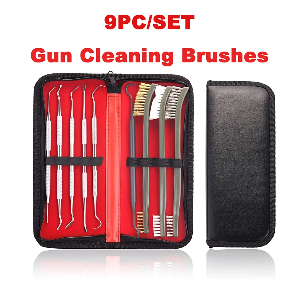 9Pcs-Set-Gun-Cleaning-Brushes-Universal-Gun-Hunting-Weapon-Cleaning-Kit ...