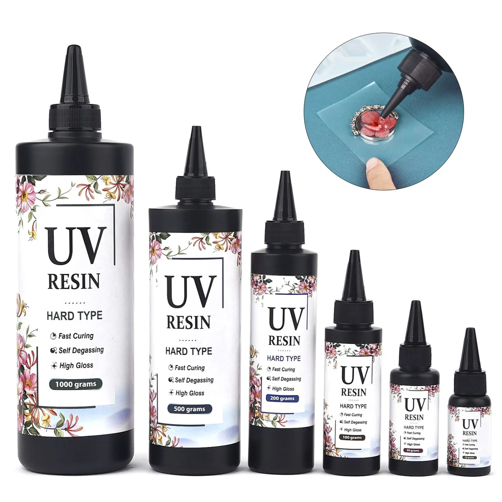 20-50-100-200-500-1000g-UV-Epoxy-Resin-Glue-And-UV-Lamp-High ...