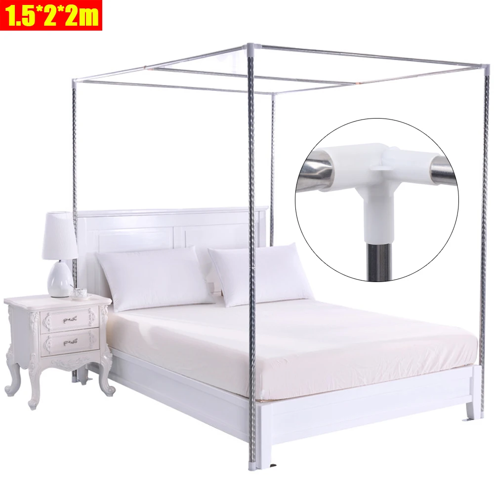 Stainless-Steel-Mosquito-Netting-Frame-Bedding-Mosquito-Net-Bracket ...