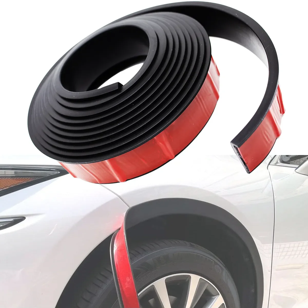Carro-Roda-Arch-Trim-Fender-Flares-Arches-Asa-Expansor-Sobrancelha-Anti ...