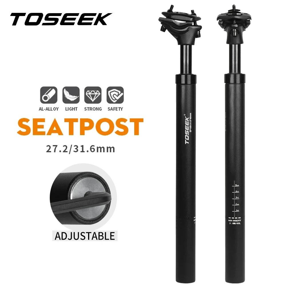 TOSEEK-MTB-Seatpost-Suspension-Dropper-27-2-Bicycle-Seat-Post-Hanging ...