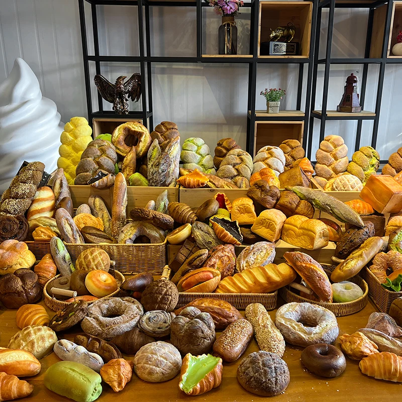 Artificial-Bread-Doughnuts-Simulation-Donut-Fake-Cake-Bakery-Room ...