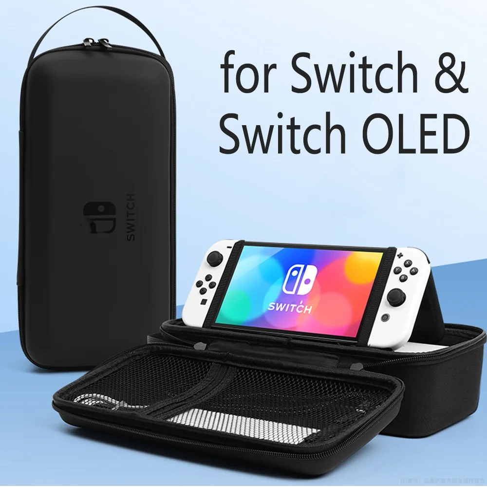 For-Nintendo-Switch-OLED-PU-Storage-Bag-Hard-Portable-Carrying-Case ...