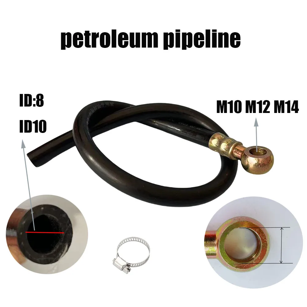 M10 M12 M14 Engine Fuel Tube Double-layer Fuel Pipe Resin Wire-clamping ...