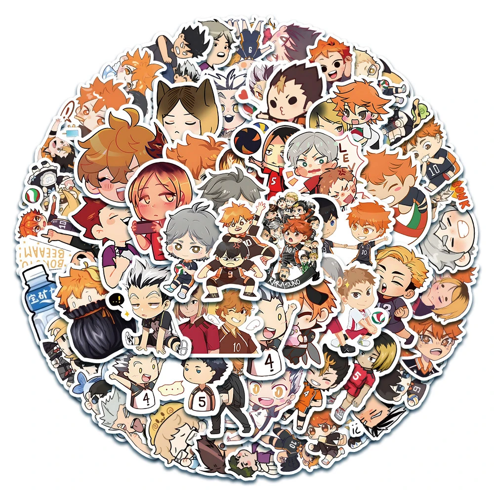 Kawaii-Haikyuu-10-30-63pcs-Bonito-Hinata-Shoyo-Anime-Adesivos-Adesivo ...