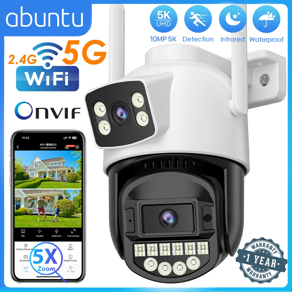 10MP-5K-PTZ-Wifi-Camera-Outdoor-2-4G-5G-WIFI-Surveillance-Camera-Dual ...
