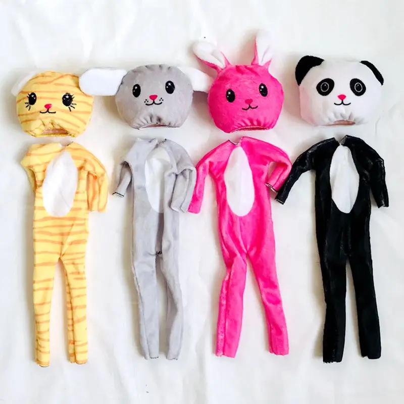 Kawaii-Items-Kids-Toys-Fashion-Doll-Clothes-CartoonTiger-Rabbit-Panda ...
