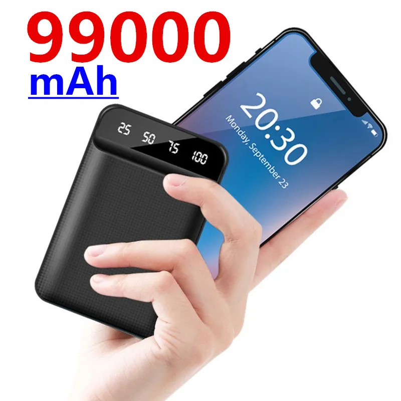 99000mAh-Portable-Mini-Power-Bank-LED-Digital-Display-Power-Bank ...