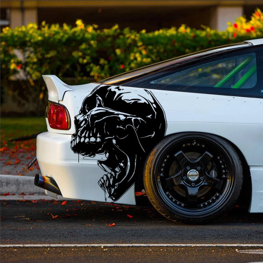 Sport-Side-Skull-Demon-Devil-Grunge-Car-Sticker-Decal-for-Car-Bed ...