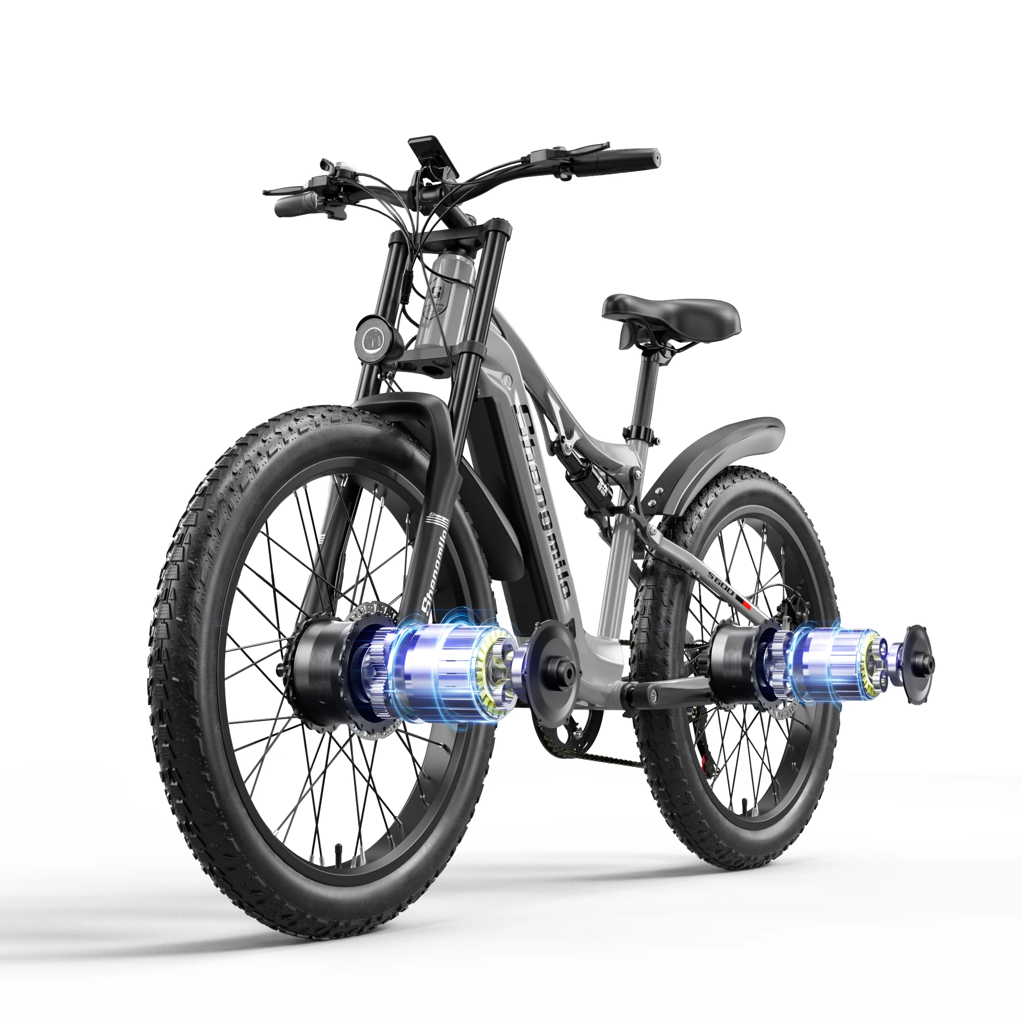 Shengmilo-S600-Elektro-fahrrad-mit-zwei-Motoren-2000W-E-Bike-48V-17-5 ...